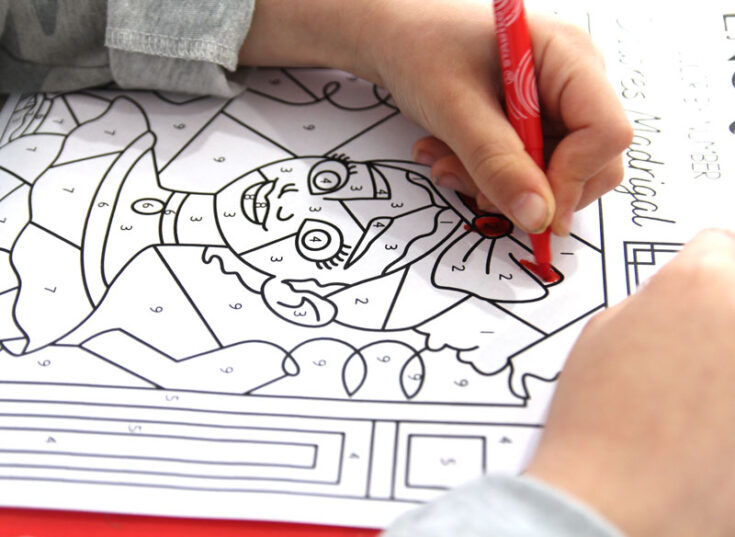 Free Encanto Coloring Sheets - Color by Number * Moms and Crafters