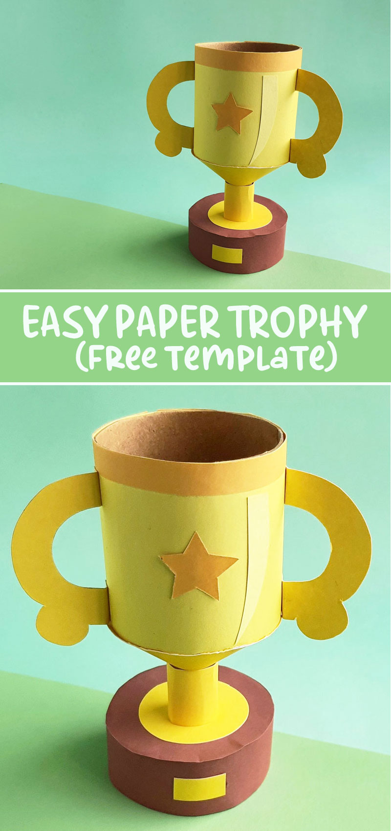 Paper Trophy Craft - Perfect for Father's Day!