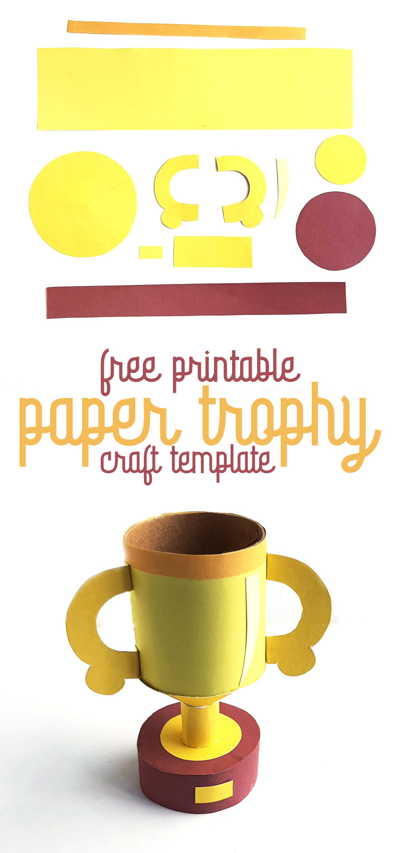 Paper Trophy Craft - Perfect for Father's Day!