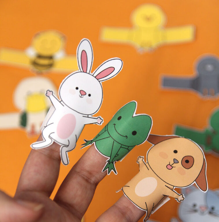 Farm Animal Finger Puppets * Moms and Crafters