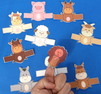 Farm Animal Finger Puppets * Moms and Crafters