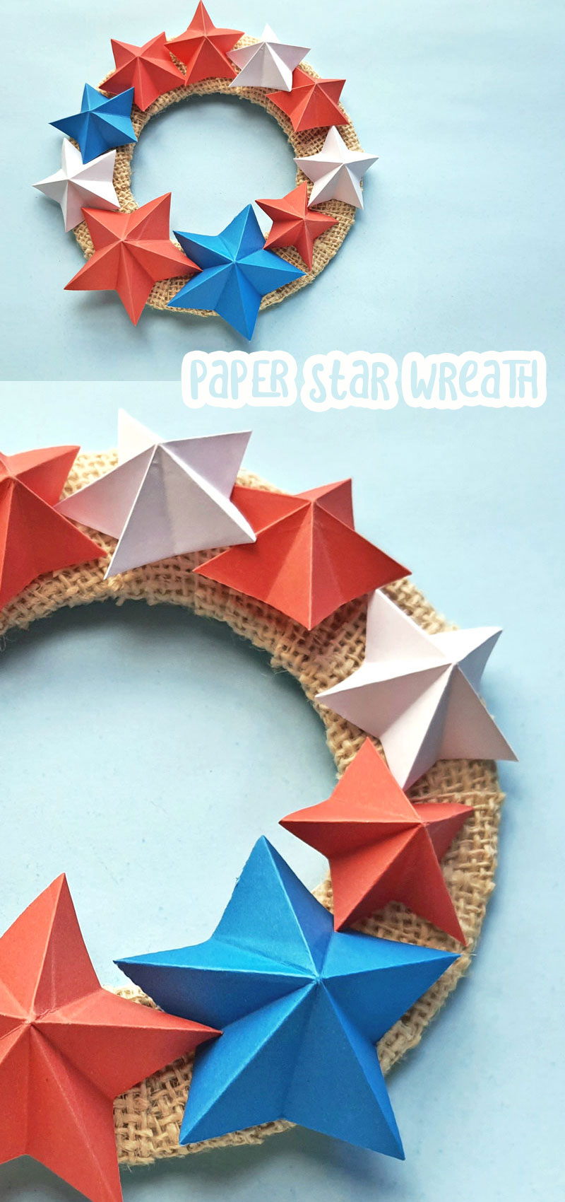 How to Make Paper 3D Stars * Moms and Crafters