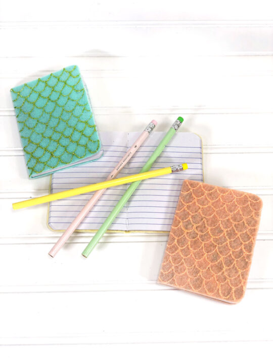 Mermaid Notebook - A DIY School Supply or Party Craft