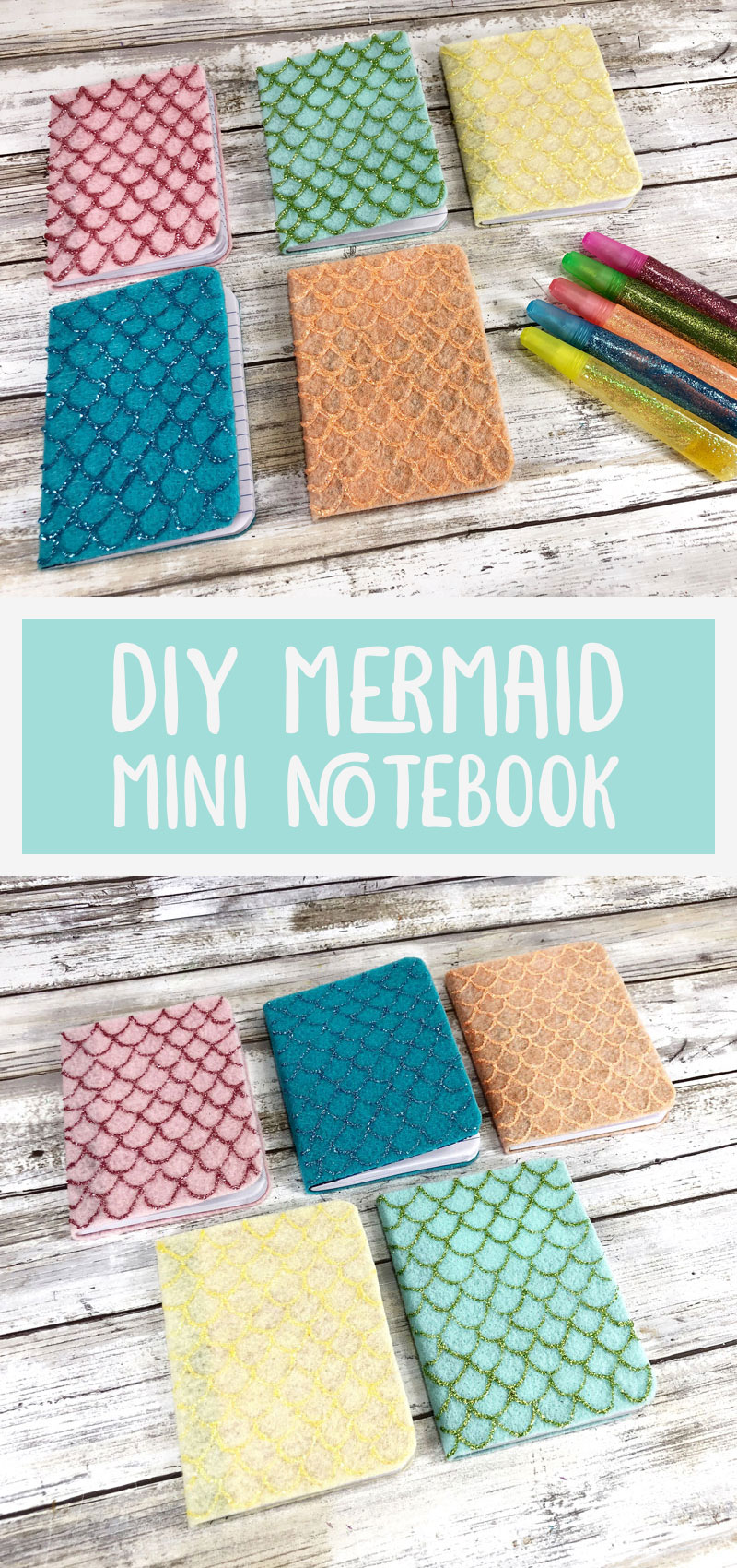 Mermaid Notebook - A DIY School Supply or Party Craft