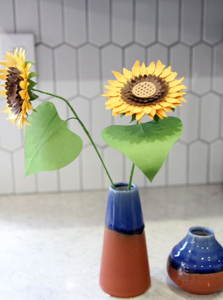 DIY Paper Sunflower Templates * Moms and Crafters
