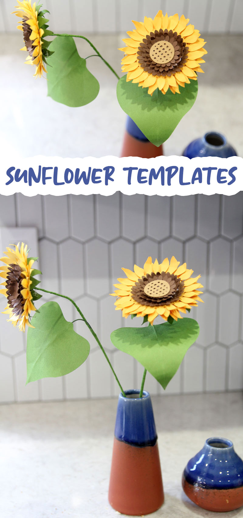 DIY Paper Sunflower Templates * Moms and Crafters