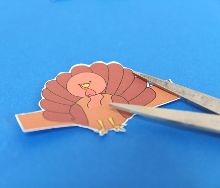 Turkey Finger Puppet Printable * Moms and Crafters