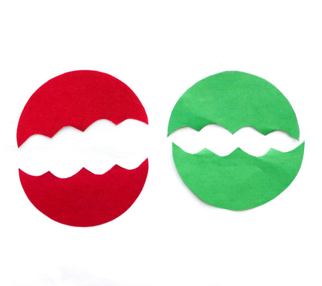 Apple Core Craft from Popsicle Sticks * Moms and Crafters