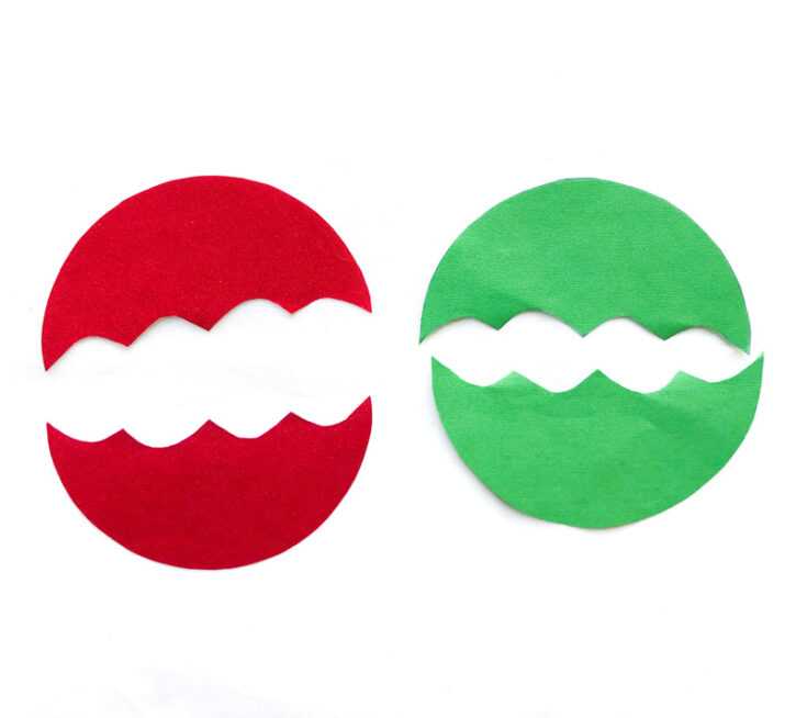 Apple Core Craft from Popsicle Sticks * Moms and Crafters