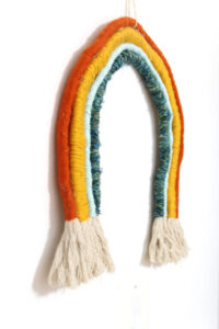 Large Macrame Rainbow Wall Hanging - Rope Rainbow