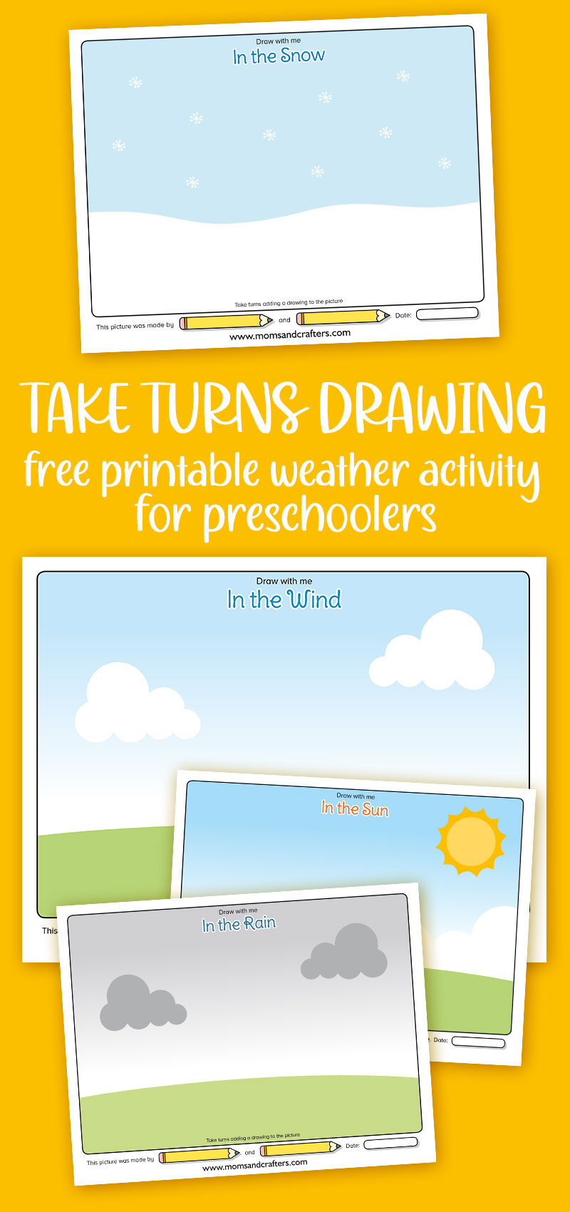 Seasons Activity for Preschool: Drawing Prompt