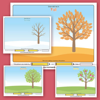 Seasons Activity for Preschool: Drawing Prompt