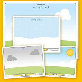 Seasons Activity for Preschool: Drawing Prompt