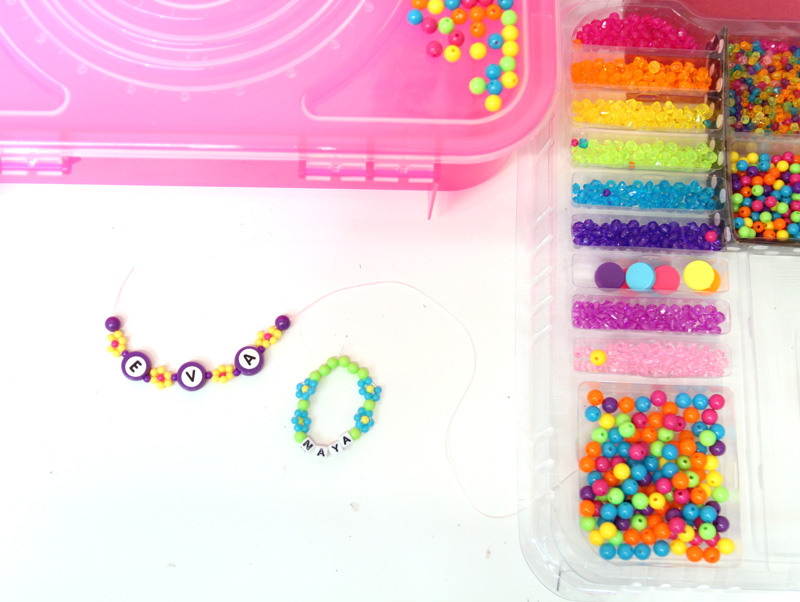 Daisy Chain Beaded Bracelets Your Name Moms And Crafters