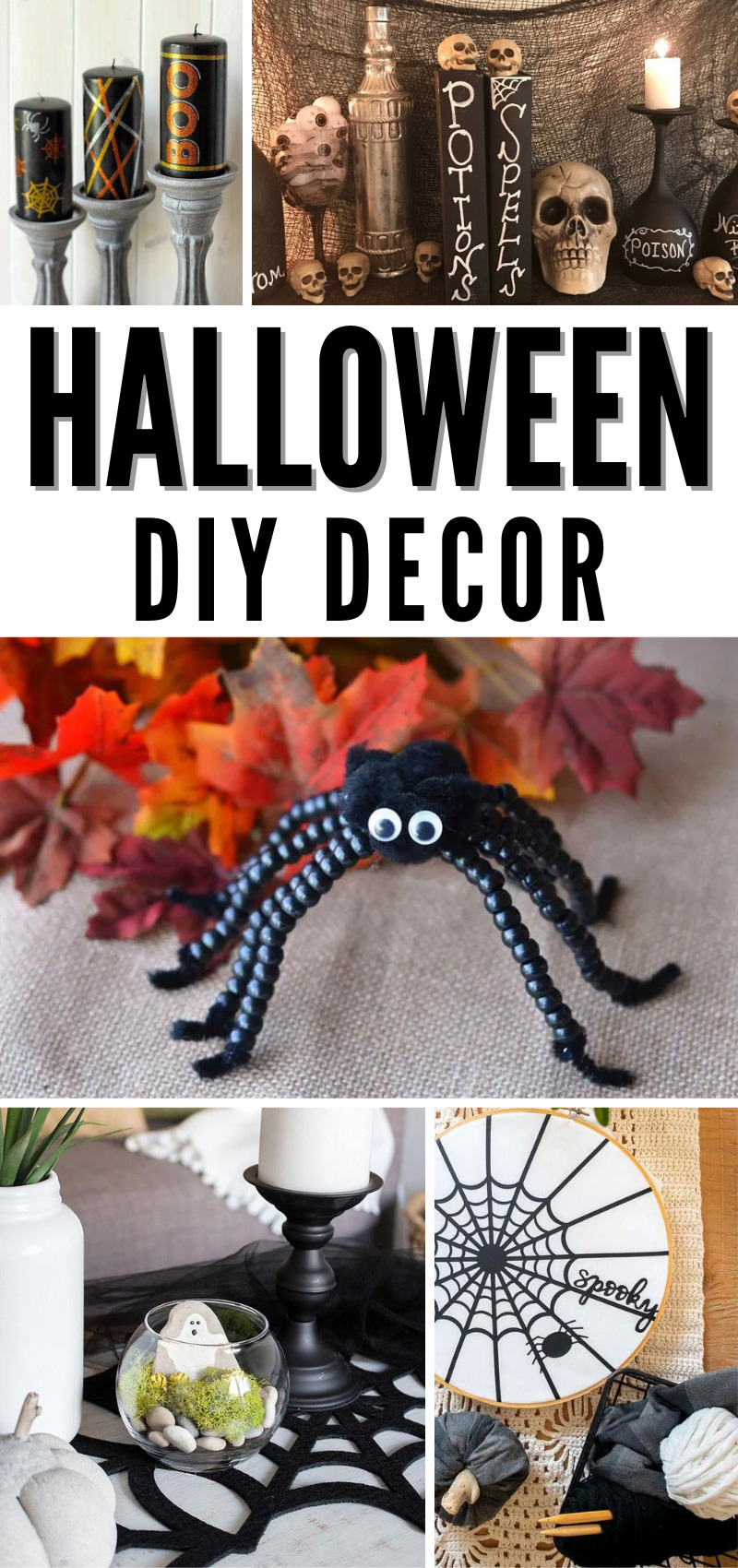 20 Halloween DIY Decor Ideas for Inside and Out!