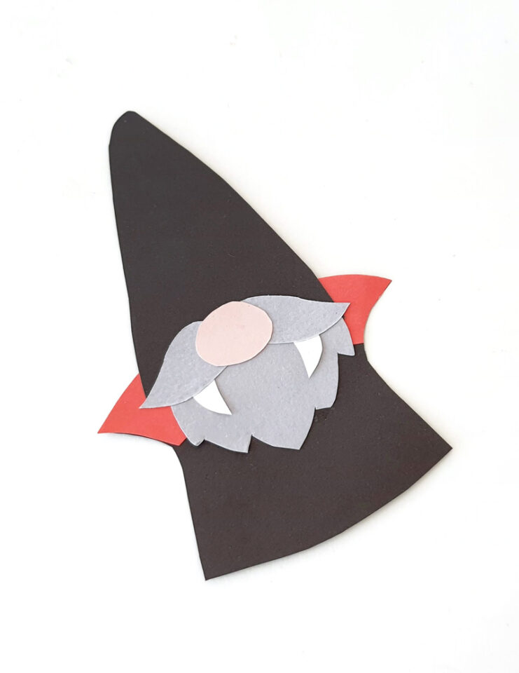 Vampire Puppet - Gnome Craft for Halloween - Free Template