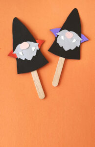 Vampire Puppet - Gnome Craft for Halloween - Free Template