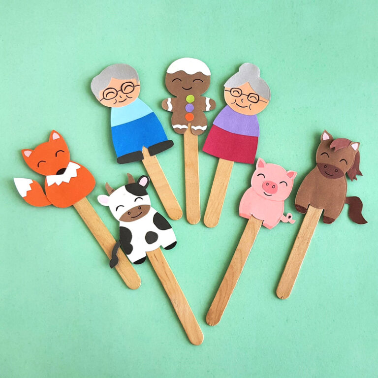 Gingerbread Man Puppets Templates * Moms and Crafters