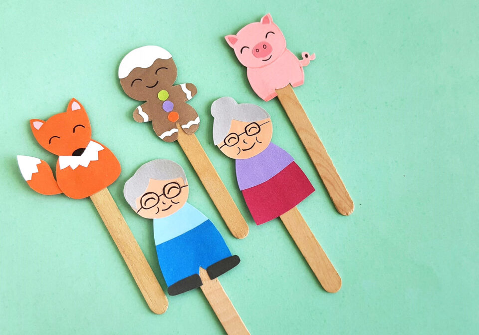 Gingerbread Man Puppets Templates * Moms and Crafters