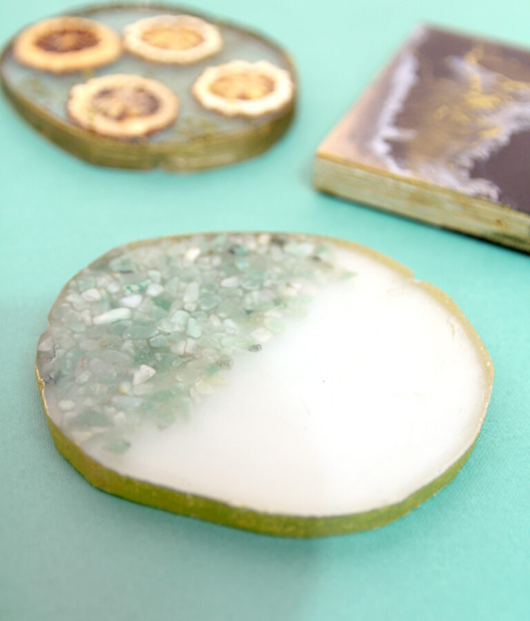 DIY Epoxy Resin Coasters * Moms and Crafters