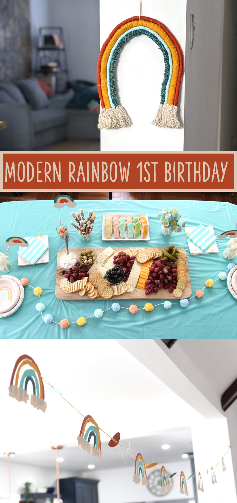 Rainbow Birthday Party Decorating Ideas * Moms and Crafters