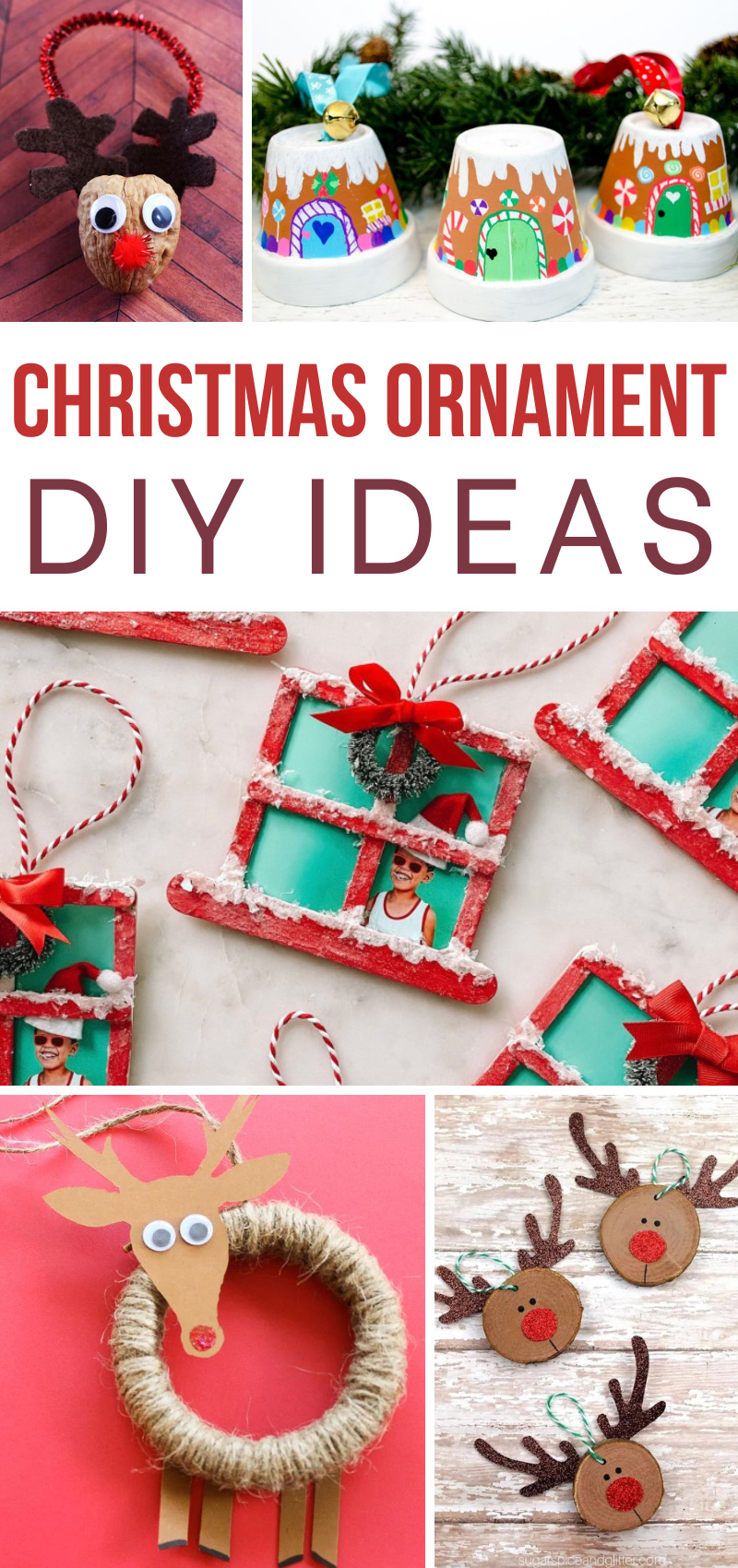 24 Christmas Ornaments DIY Ideas * Moms and Crafters