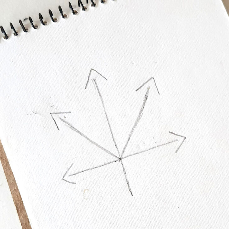 How to Draw a Simple Maple Leaf * Moms and Crafters