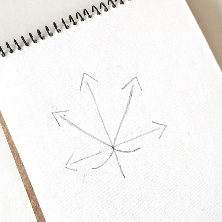 How to Draw a Simple Maple Leaf * Moms and Crafters