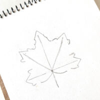 How to Draw a Simple Maple Leaf * Moms and Crafters