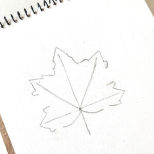 How to Draw a Simple Maple Leaf * Moms and Crafters