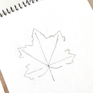 How to Draw a Simple Maple Leaf * Moms and Crafters