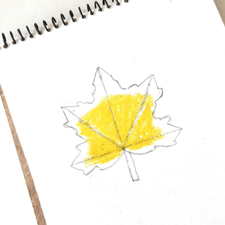 How to Draw a Simple Maple Leaf * Moms and Crafters