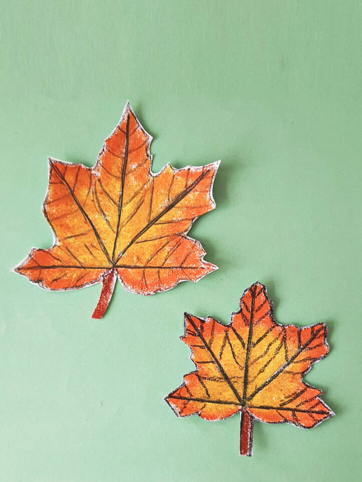 How to Draw a Simple Maple Leaf * Moms and Crafters