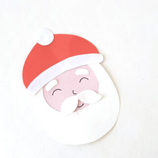 Santa Paper Bag Puppet + Free Template * Moms and Crafters