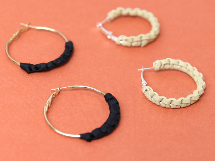 How to Make Braided Leather Earrings * Moms and Crafters