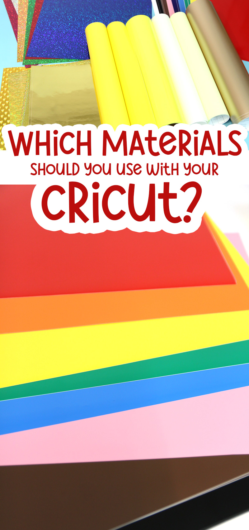 Cricut Materials for Beginners * Moms and Crafters