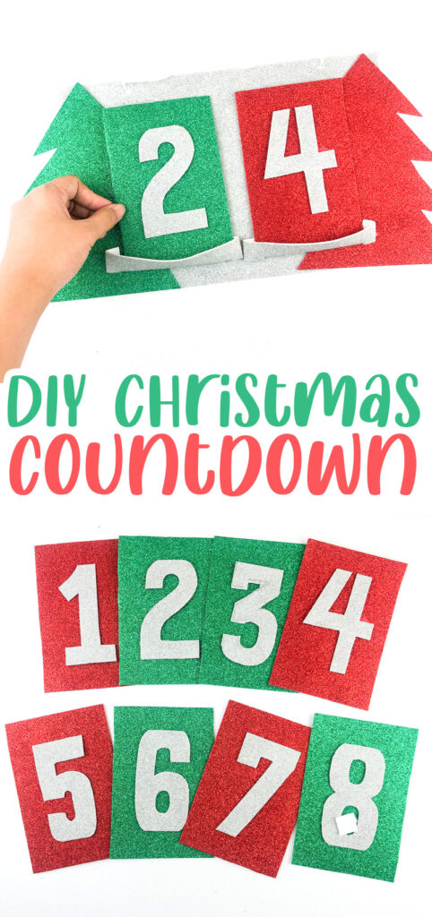 DIY Christmas Countdown + Free Template * Moms and Crafters