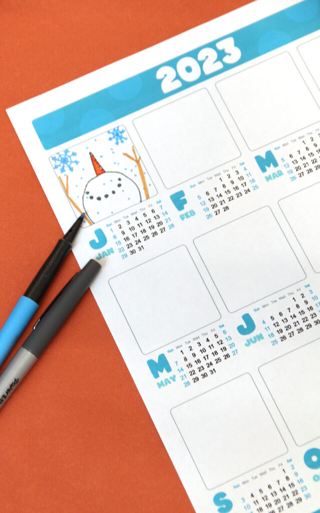 Draw Your Own Calendar (Updated for 2024) – Free Printable