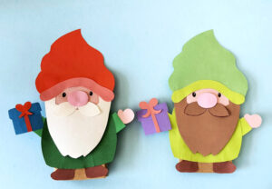 Gnome Puppet Craft - Paper Bag Puppet Template