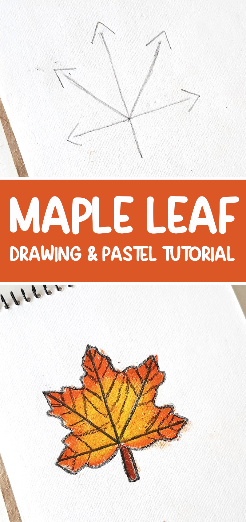 How to Draw a Simple Maple Leaf * Moms and Crafters