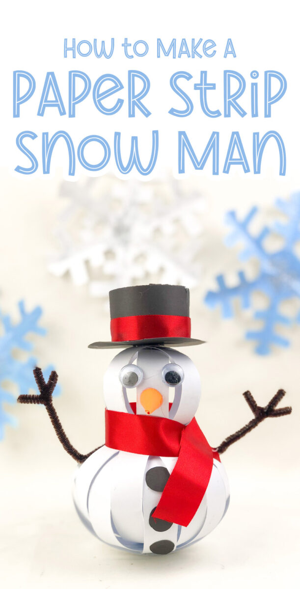 3D Paper Snowman * Moms and Crafters