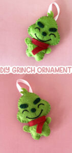Felt Grinch Ornament Template * Moms and Crafters