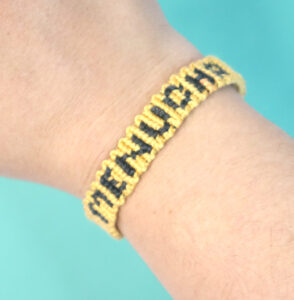 Name Friendship Bracelets with Free Printable Letter Graphs