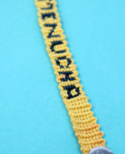 Name Friendship Bracelets with Free Printable Letter Graphs
