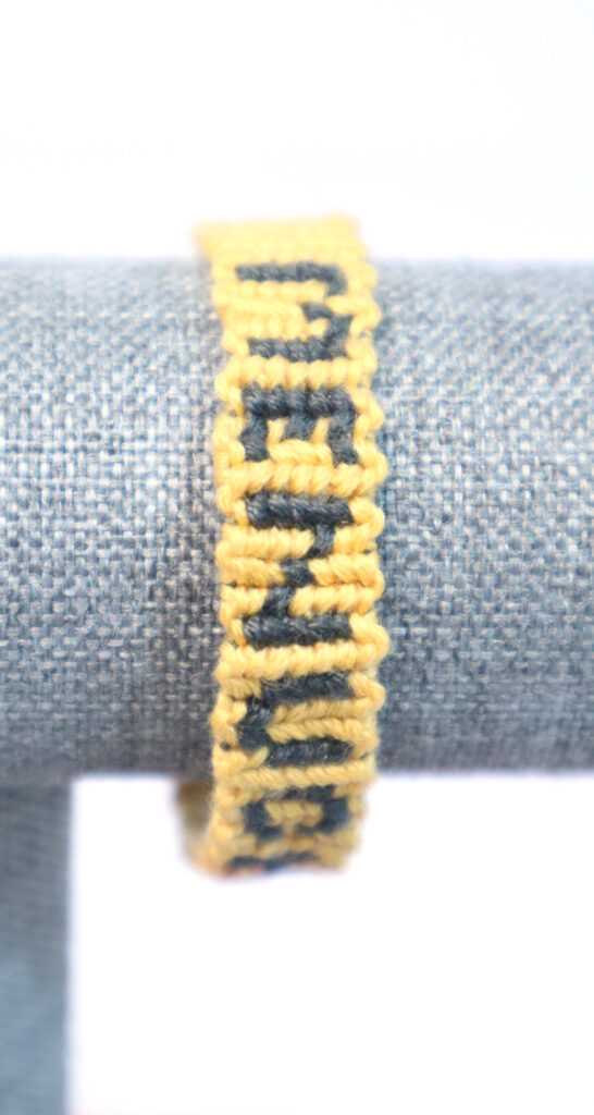 Name Friendship Bracelets with Free Printable Letter Graphs