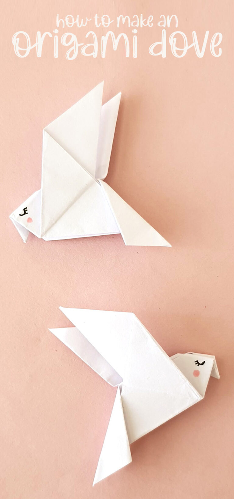 Origami Dove of Peace * Moms and Crafters