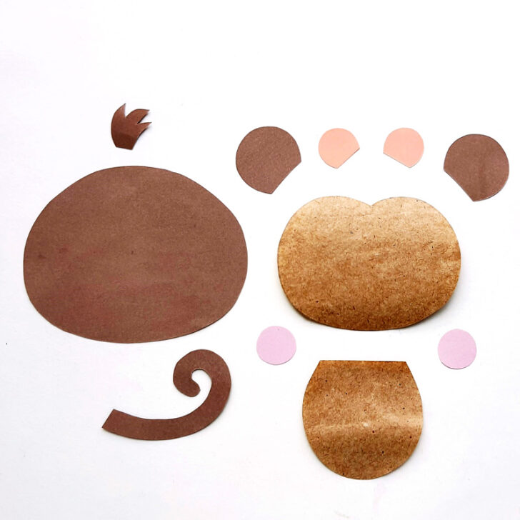 Paper Bag Monkey Puppet * Moms and Crafters