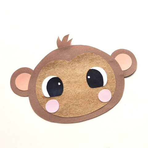 Paper Bag Monkey Puppet * Moms and Crafters