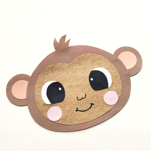 Paper Bag Monkey Puppet * Moms and Crafters