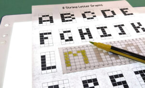 Name Friendship Bracelets with Free Printable Letter Graphs